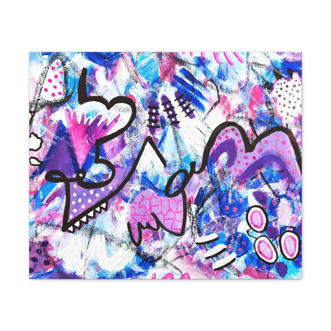 Abstract Art on Canvas, Dope Abstract Art - Etsy