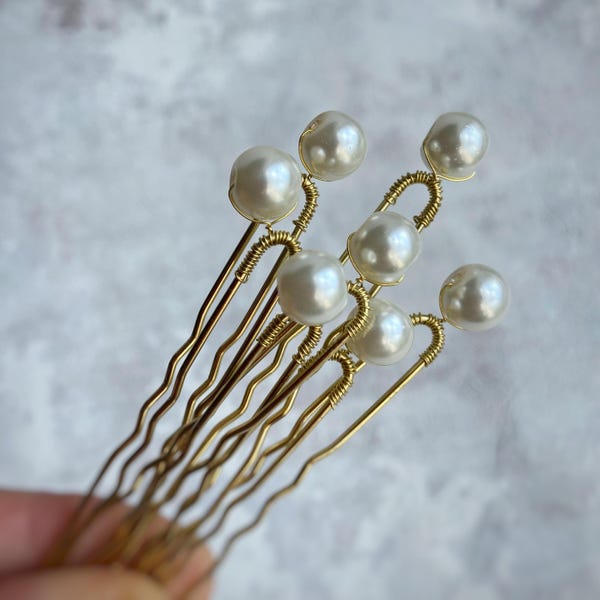 Pearl Hair Pins - Etsy