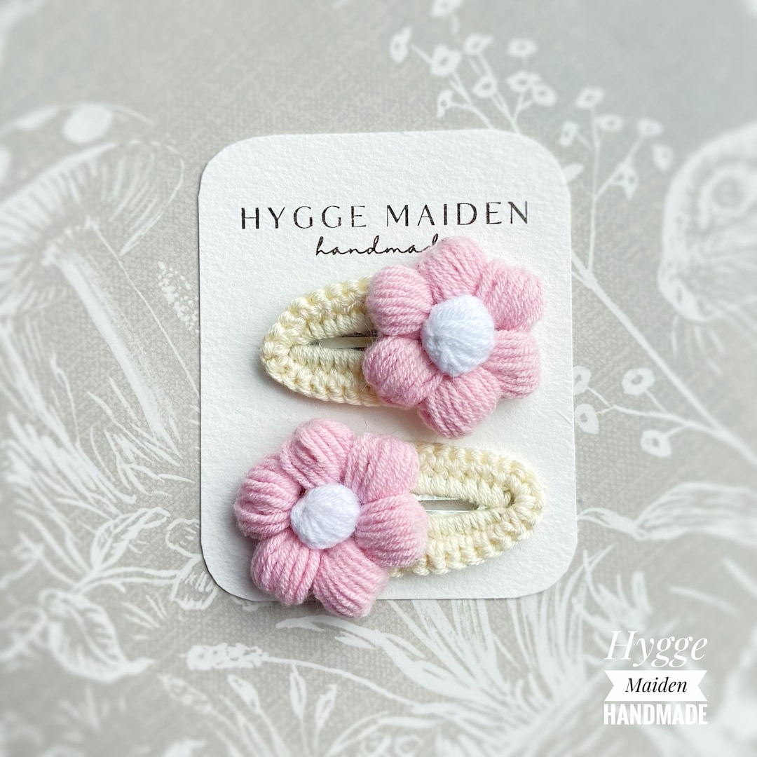 Chunky Daisy Flower Hair Snap Clips for Toddlers Cute Baby Hair ...