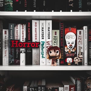 Horror Bookshelf Peek Out Sign - Bookshelf Decoration - Library Book ...