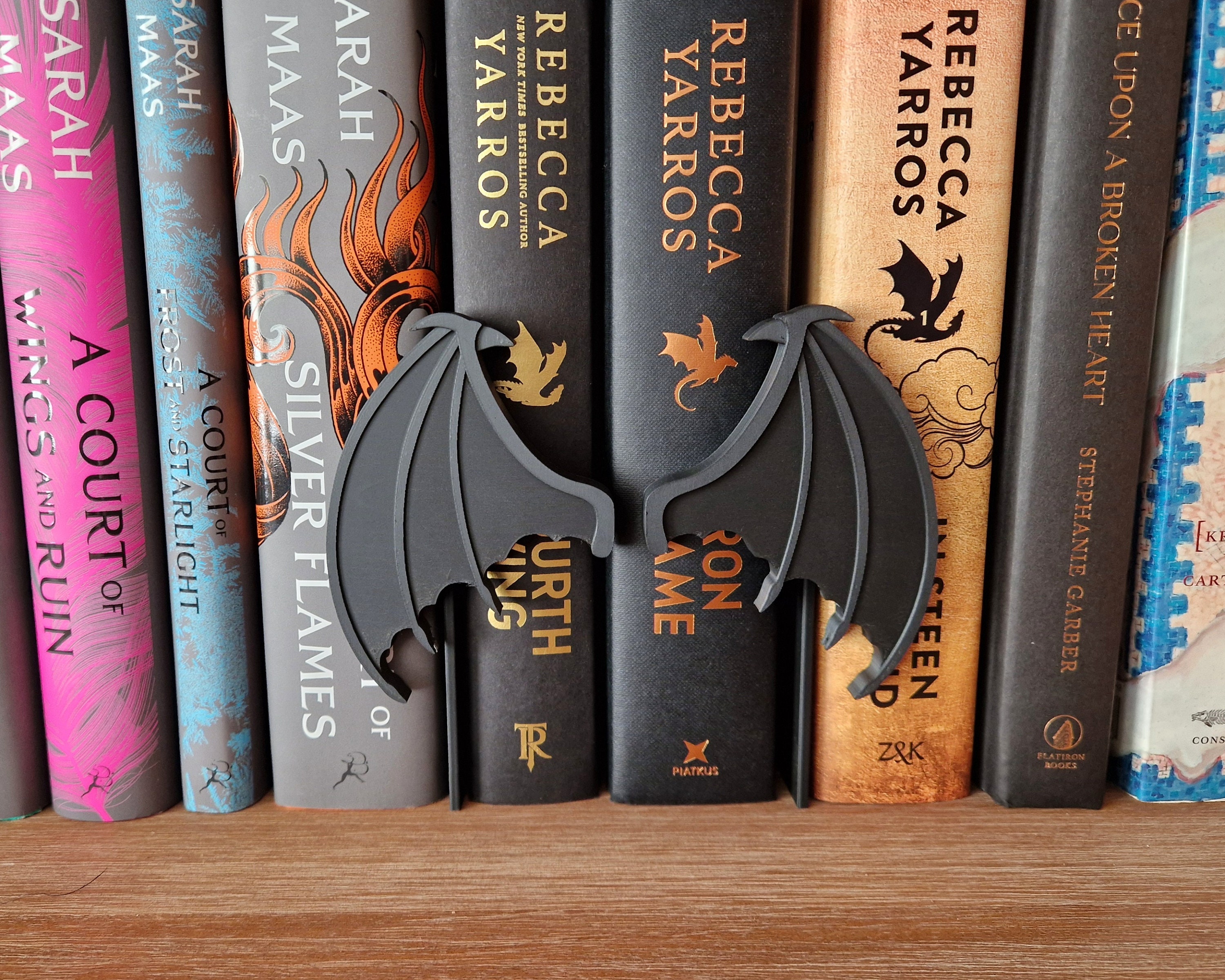 Dragon Wings Bookshelf Peek Out Sign - Bookshelf Decoration - Library ...