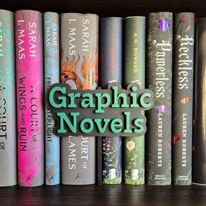Graphic Novel Bookshelf Peek Out Sign - Bookshelf Romantic Decoration ...