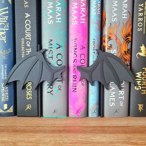 Bat Wings Bookshelf Peek Out Sign Bookshelf Decoration Library Book ...
