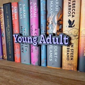 Young Adult Bookshelf Peek Out Sign - Bookshelf Decoration - Library ...