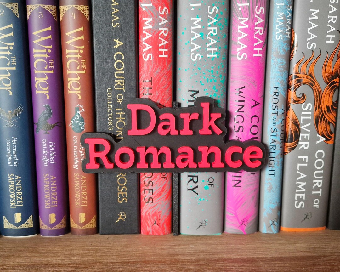 Dark Romance Bookshelf Peek Out Sign - Bookshelf Romantic Decoration ...