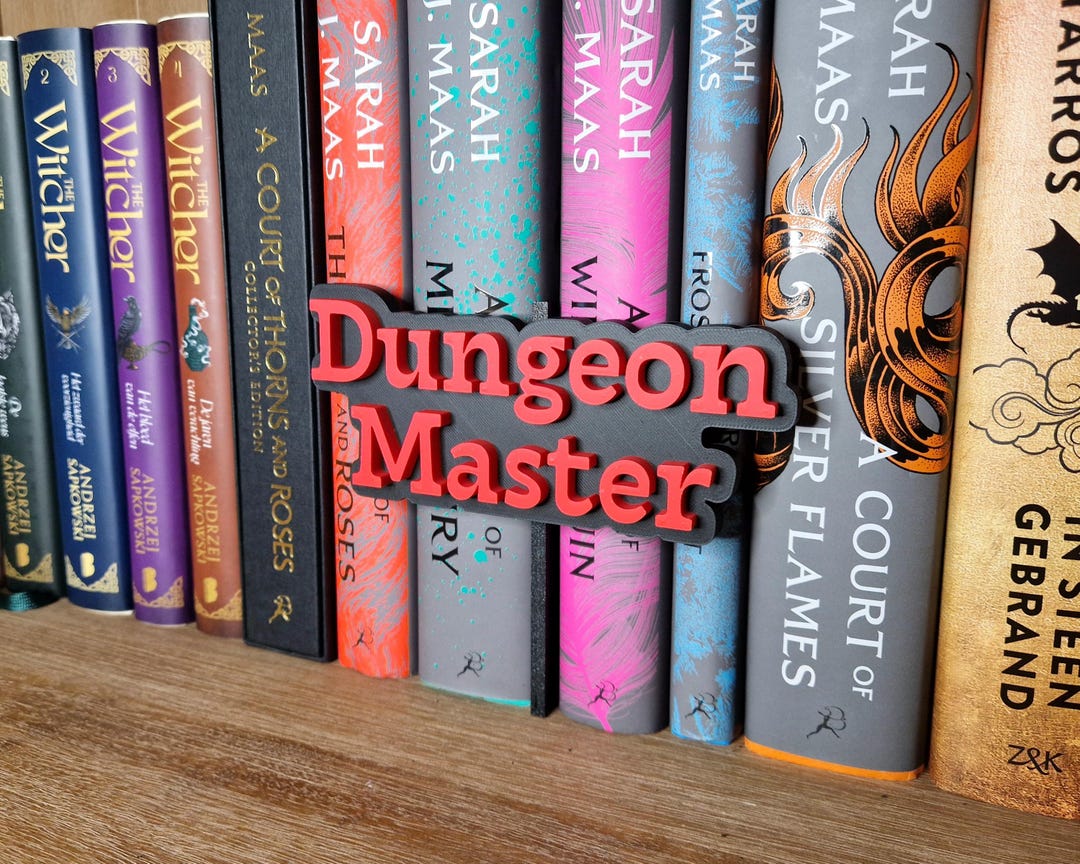 Dungeon Master Bookshelf Peek Out Sign - Bookshelf Decoration - Dnd ...