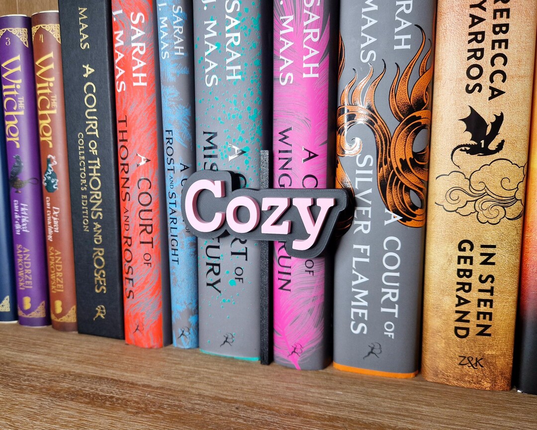 Cozy Bookshelf Peek Out Sign - Bookshelf Decoration - Library Book Nook ...