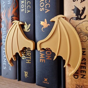 Dragon Wings Bookshelf Peek Out Sign - Bookshelf Decoration - Library ...