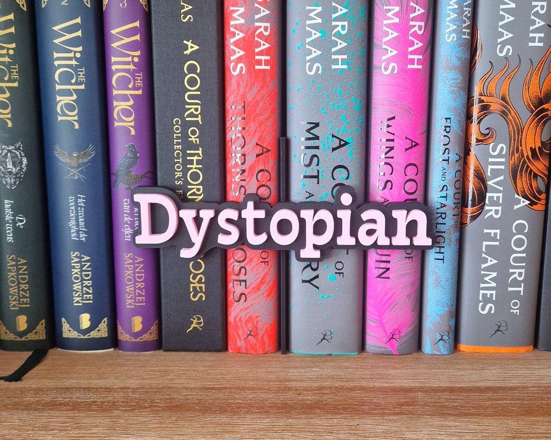 Dystopian Bookshelf Peek Out Sign - Bookshelf Decoration - Library Book ...