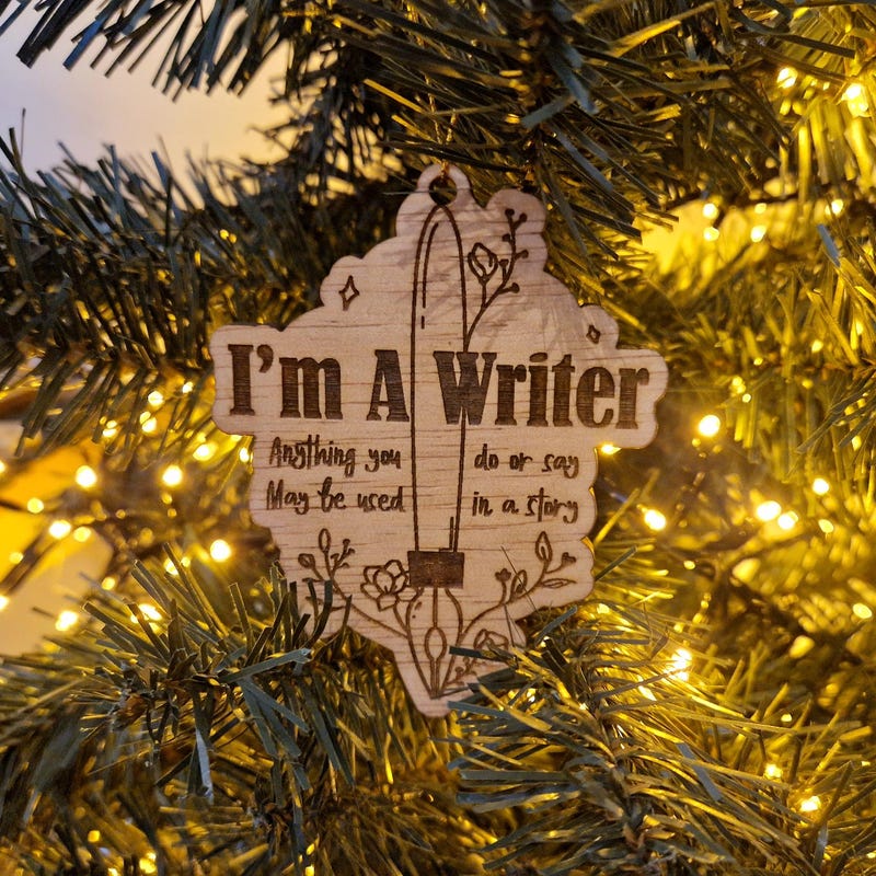 Writer Ornament - Etsy