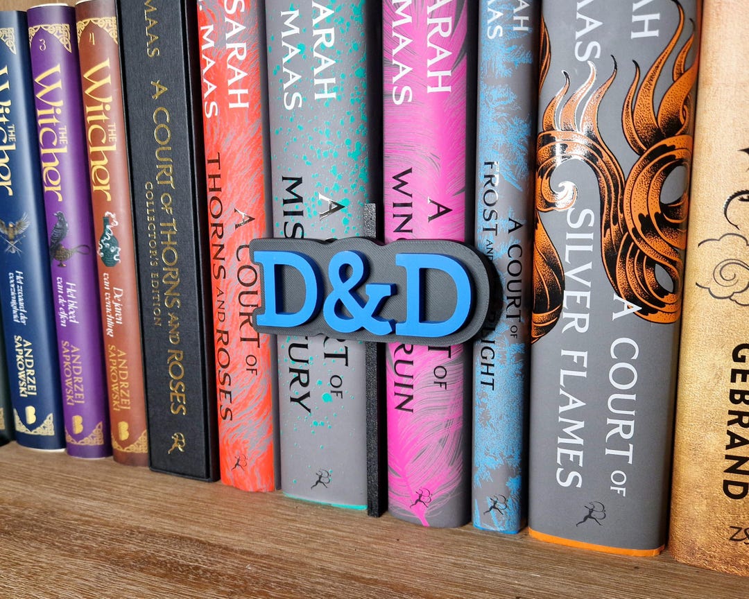 D&D Bookshelf Peek Out Sign - Bookshelf Decoration - Dnd Library Book ...