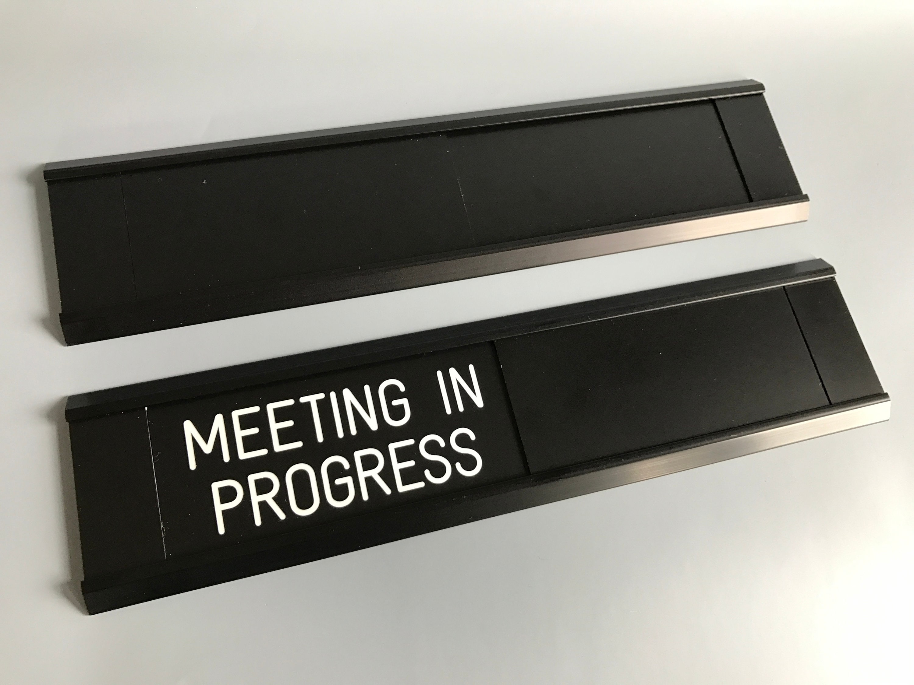 Sliding Sign - Meeting in Progress (or Your Wording) - Etsy