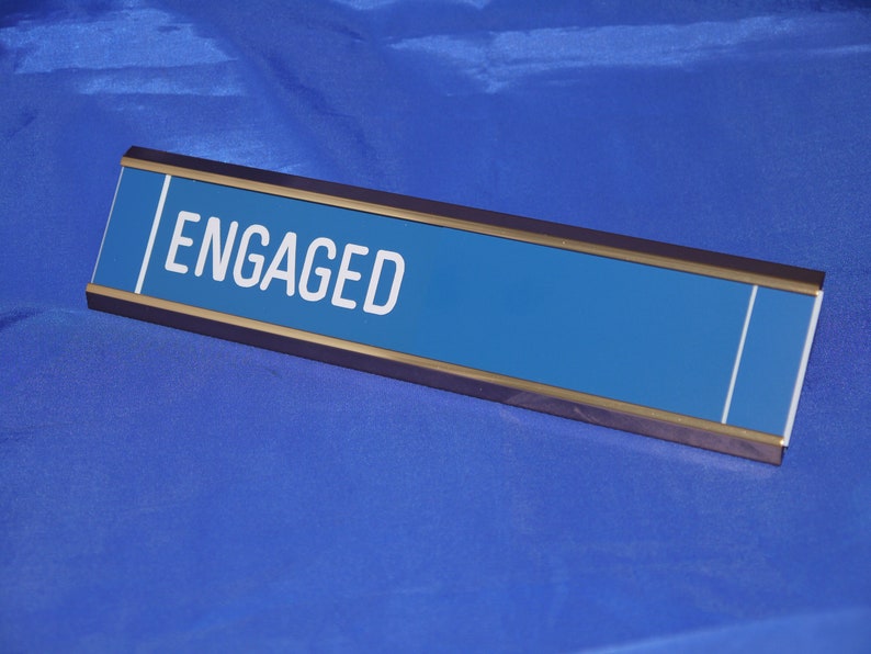 Sliding Sign - Engaged / Vacant (or Your Wording) - Etsy