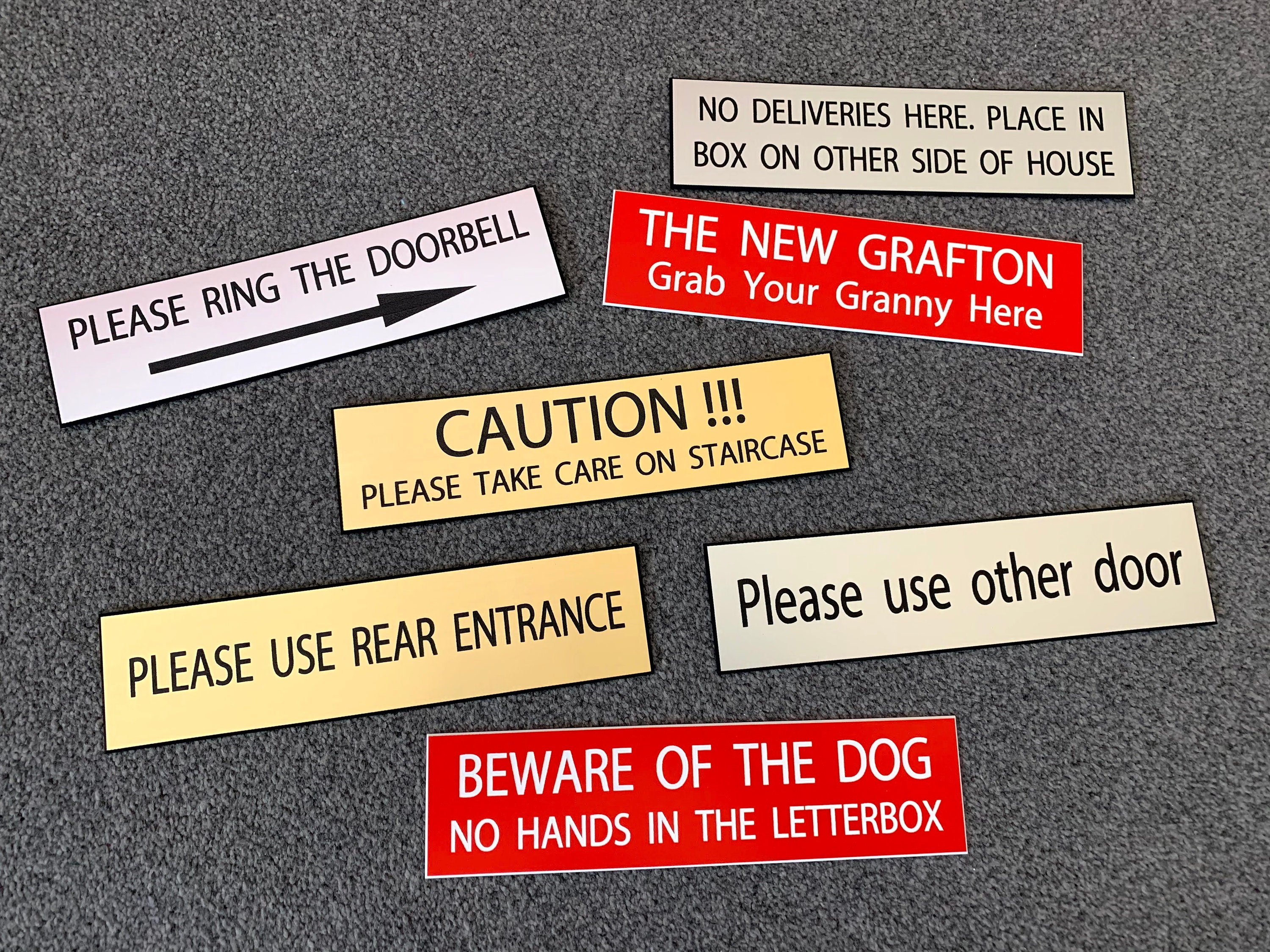 Engraved Name Plate / Door Sign - Custom Made - 8"x2" / 204mm X 51mm - Etsy