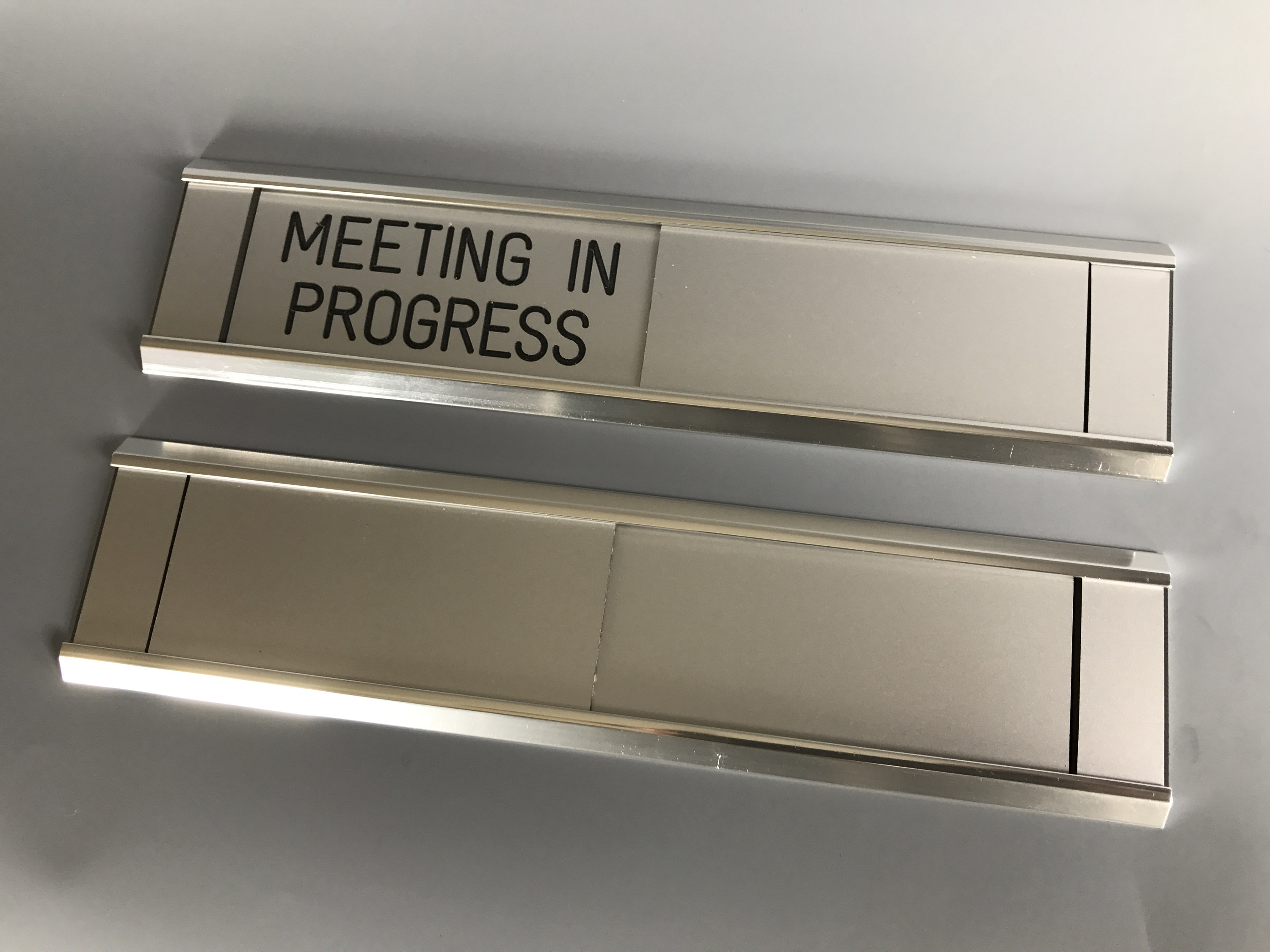 Sliding Sign - Meeting in Progress (or Your Wording) - Etsy