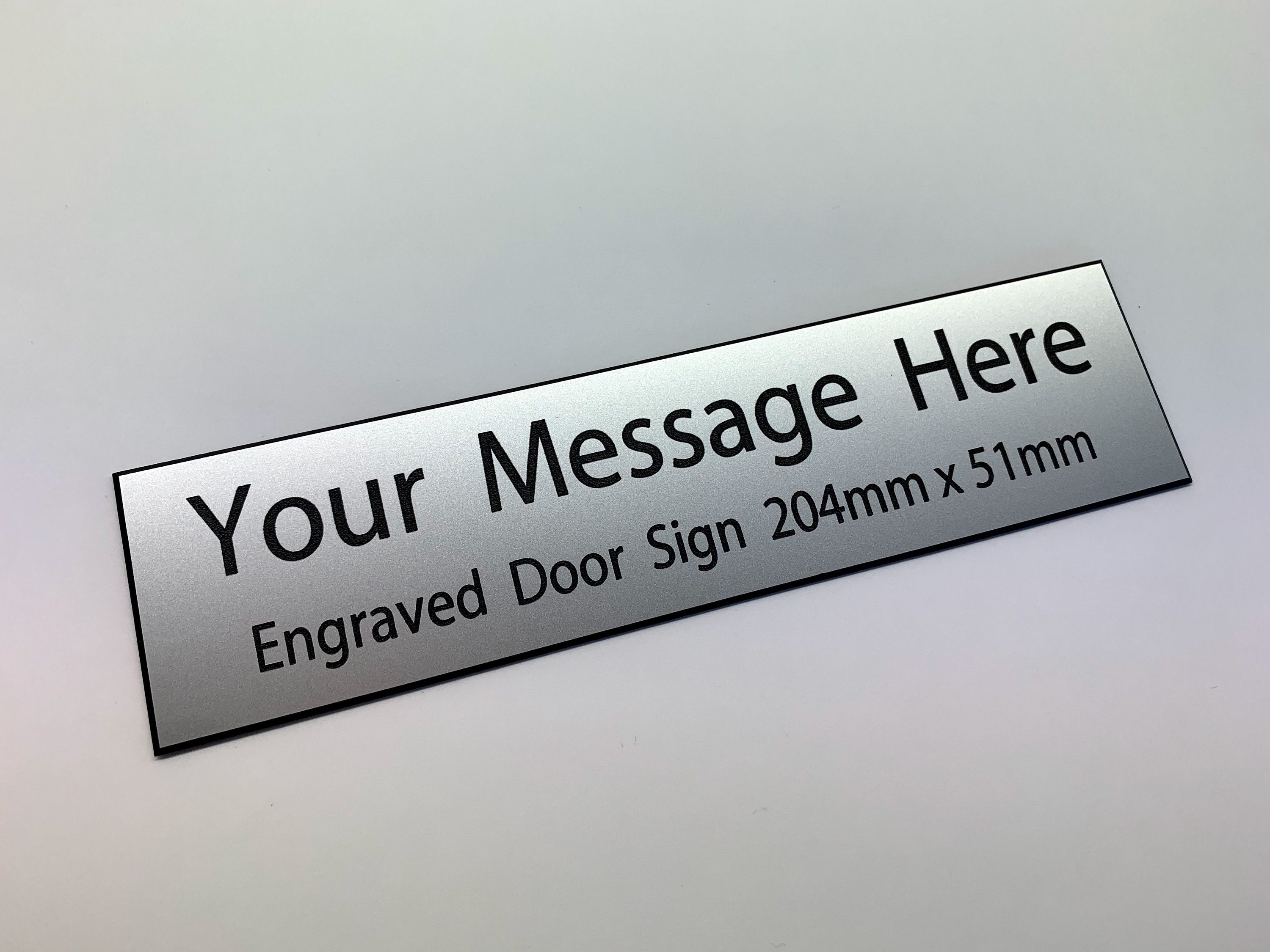 Engraved Name Plate / Door Sign - Custom Made - 8"x2" / 204mm X 51mm - Etsy