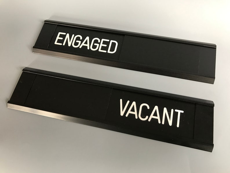 Sliding Sign - Engaged / Vacant (or Your Wording) - Etsy