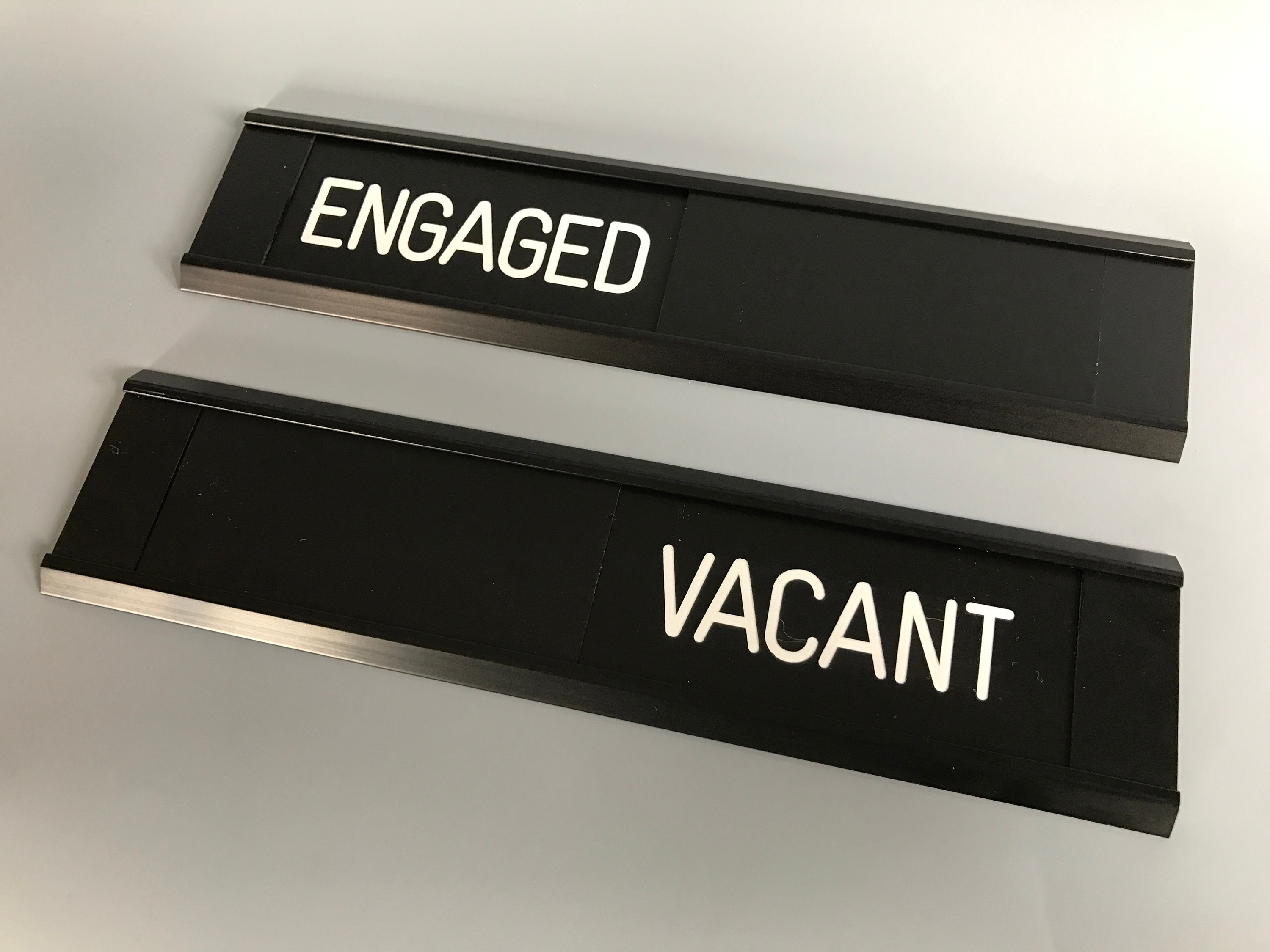 Sliding Sign - Engaged / Vacant (or Your Wording) - Etsy