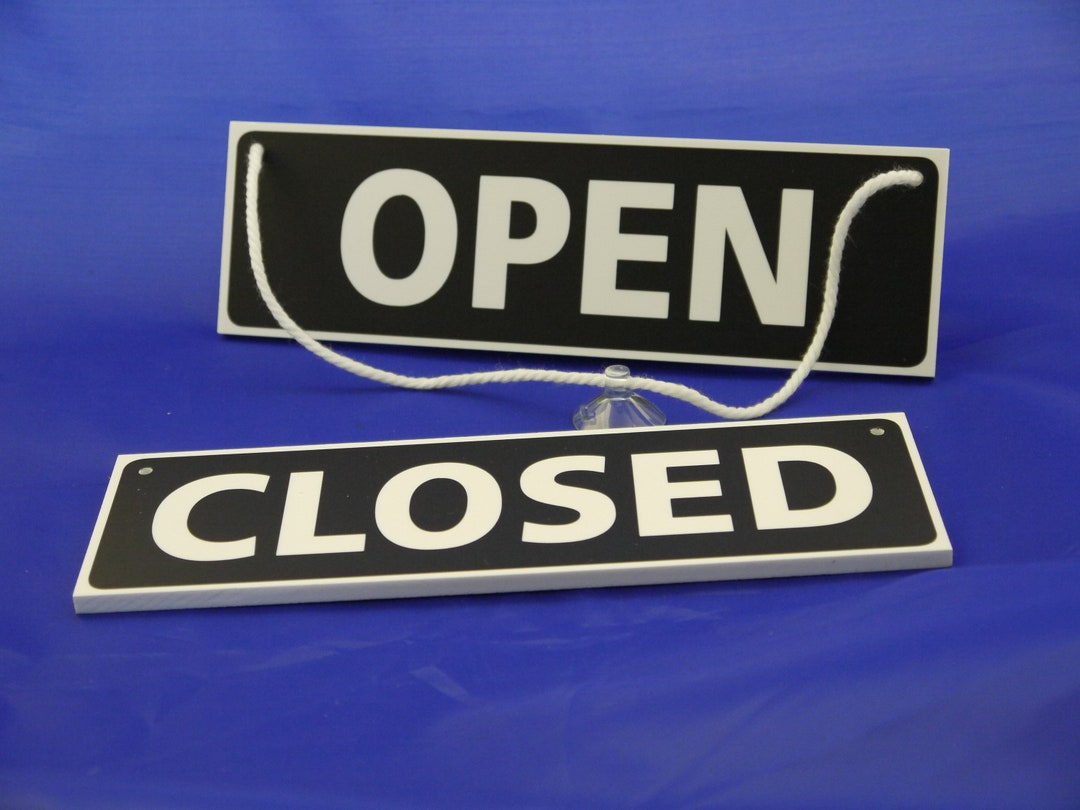 Open / Closed Hanging Sign (3 Sizes Available) - Etsy