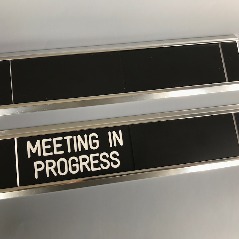 Meeting in Progress Door Signs - Etsy