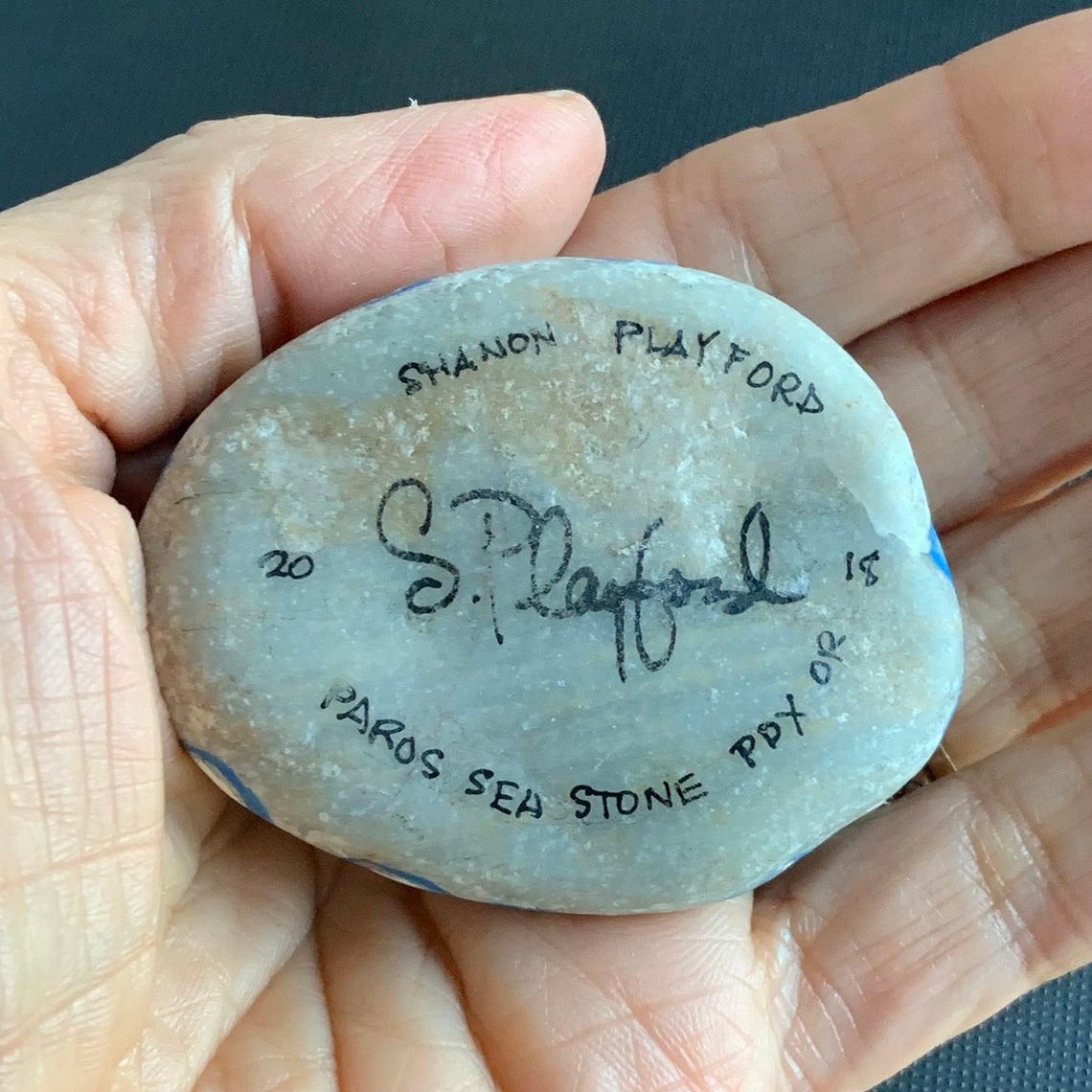 Multi Mati - Hand Painted Artist Sea Stone Greek Mati Design - Etsy