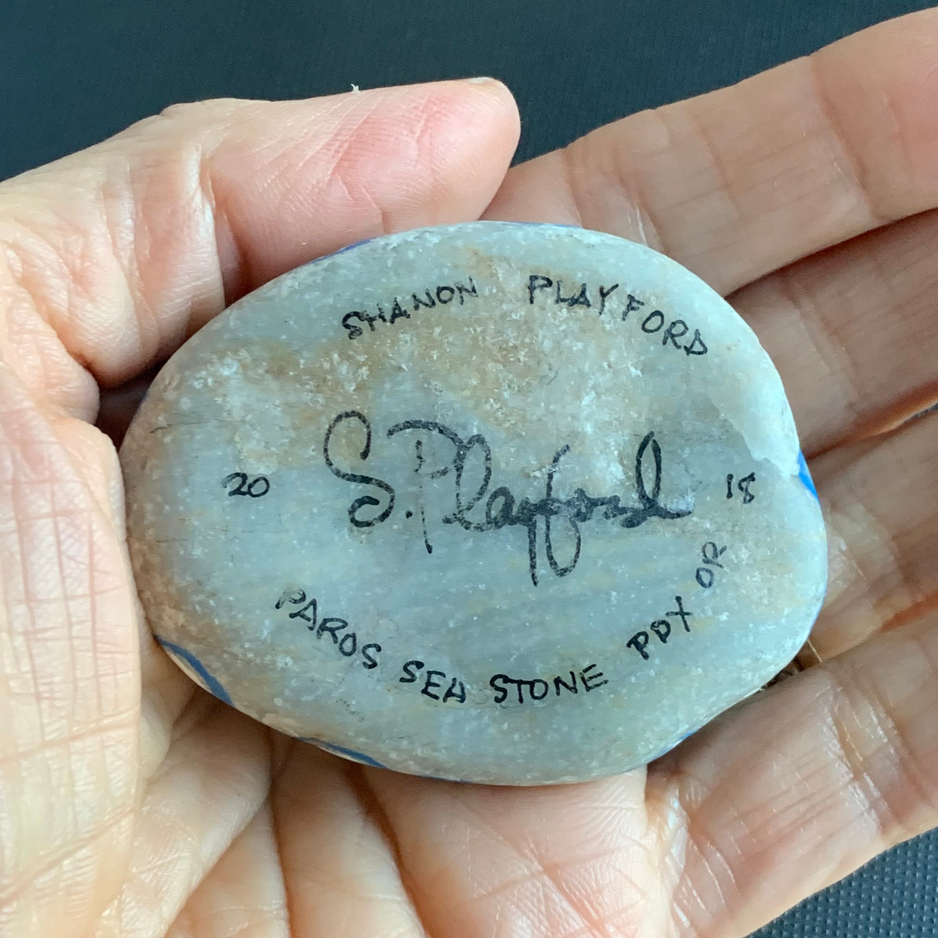 Multi Mati Hand Painted Artist Sea Stone Greek Mati Design - Etsy