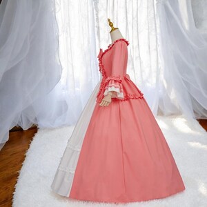 Pink Rococo Costume, 18th Century Gown, Historical Reenactment Dress ...