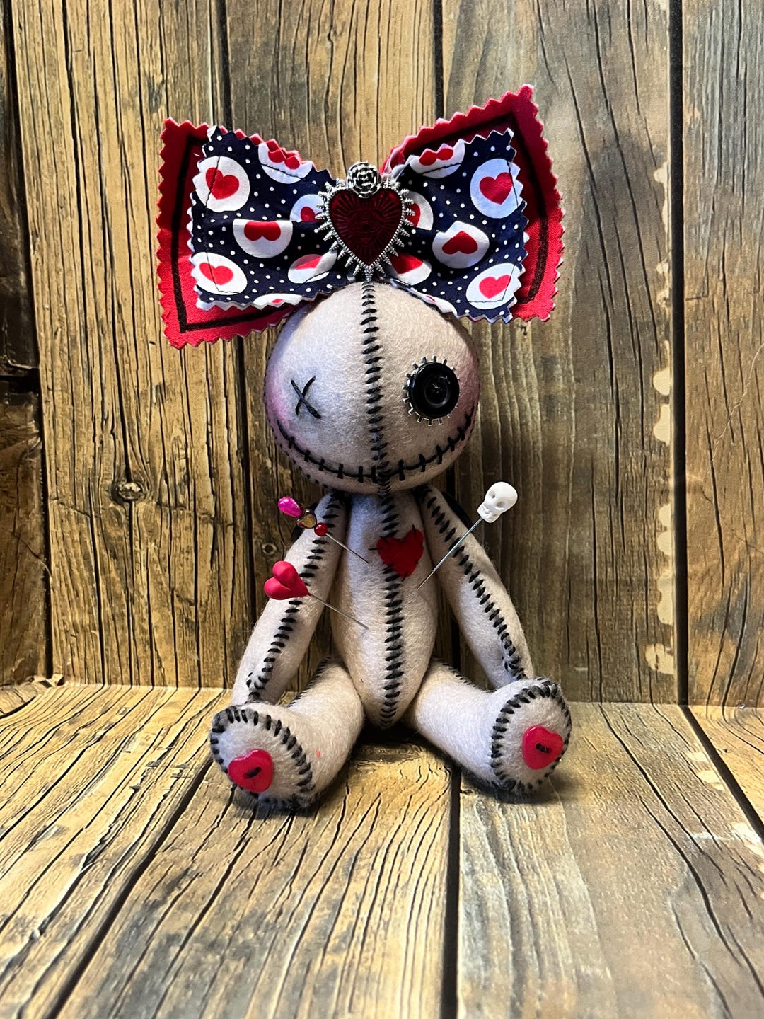 Voodoo Doll With Pins. Cute, Spooky, Alternative Gift. Perfect for the ...