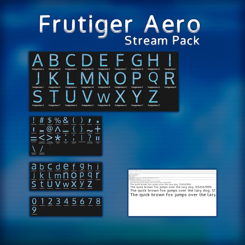 Frutiger Aero Stream Pack | Screens, Overlays, Alerts, Banners, Panels ...