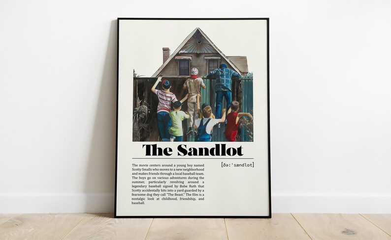 The Sandlot Poster David Mickey Evans Vintage Retro Art Print Wall Art ...