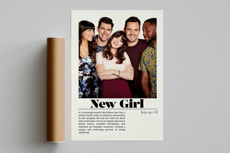 New Girl TV Series Poster Vintage Retro Art Print Custom Poster Wall ...