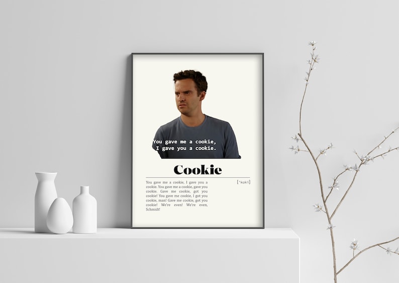 New Girl Cookie TV Series Poster Vintage Retro Art Print Custom Poster ...