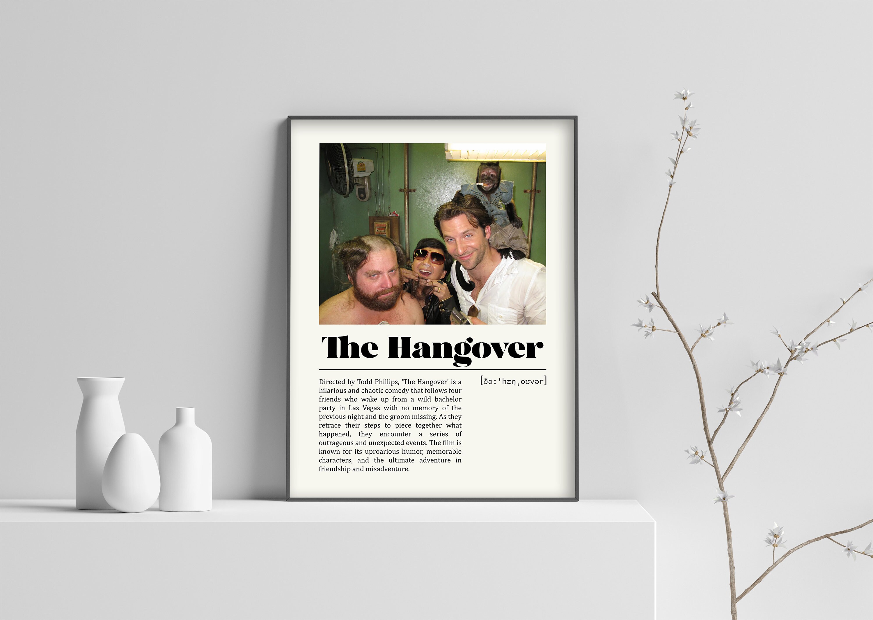 The Hangover Poster Todd Phillips Minimalist Movie Poster Vintage Retro ...