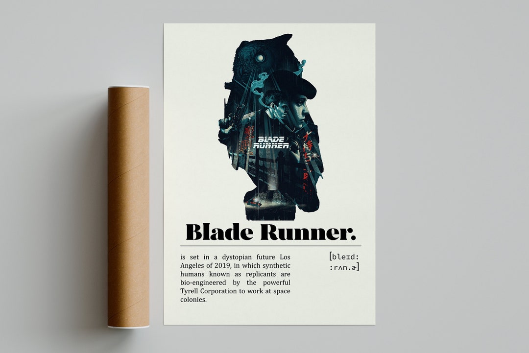 Blade Runner Poster Movie Poster Minimalist Movie Poster Vintage Retro ...