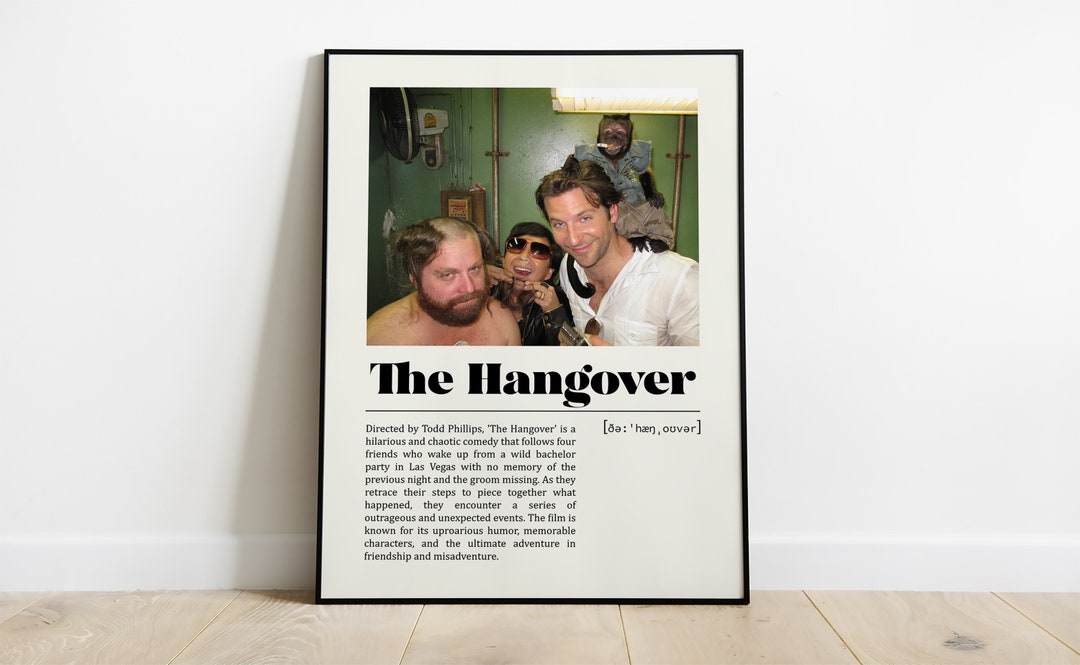 The Hangover Poster Todd Phillips Minimalist Movie Poster Vintage Retro ...