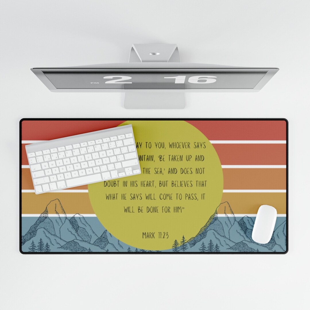 Office Desk Mat Christian Graduation Gift for Him Inspirational Work ...