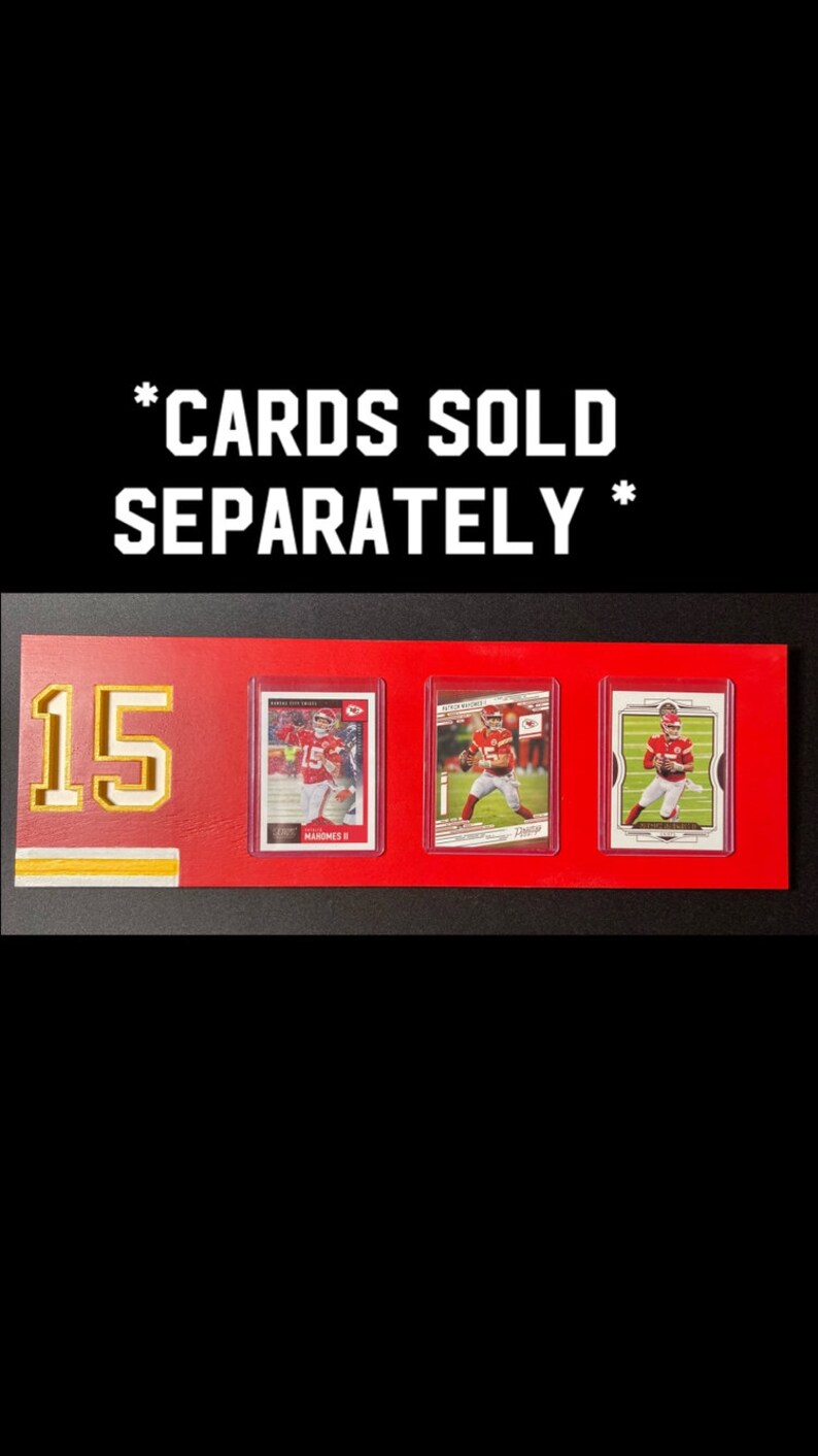 Patrick Mahomes Card Display - Etsy