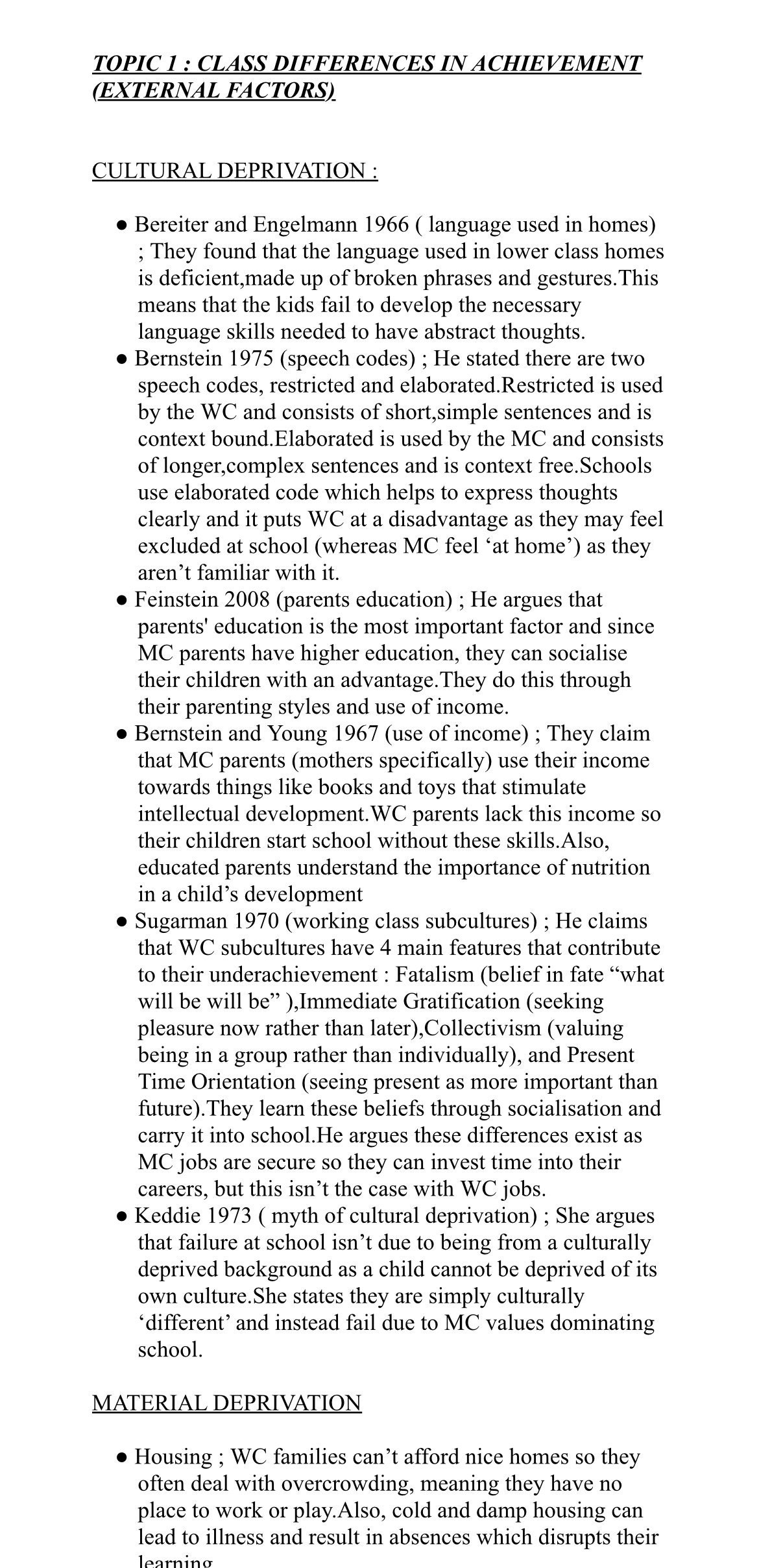 A/A A-level AQA Sociology Notes : Paper 1 - Etsy