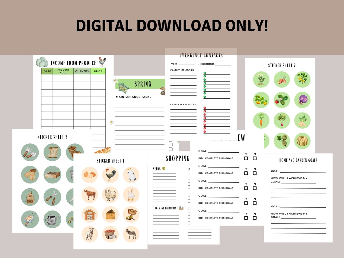 Homestead Planner 2025 | Digital | Printable | Instant Download ...