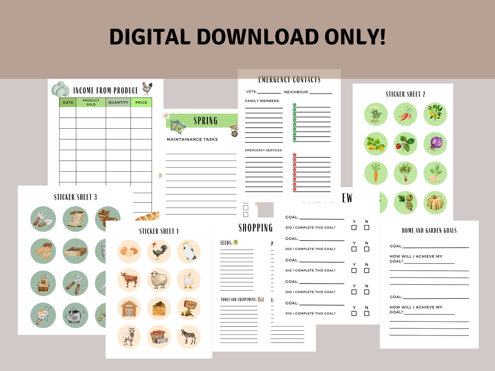 Homestead Planner 2025 | Digital | Printable | Instant Download ...