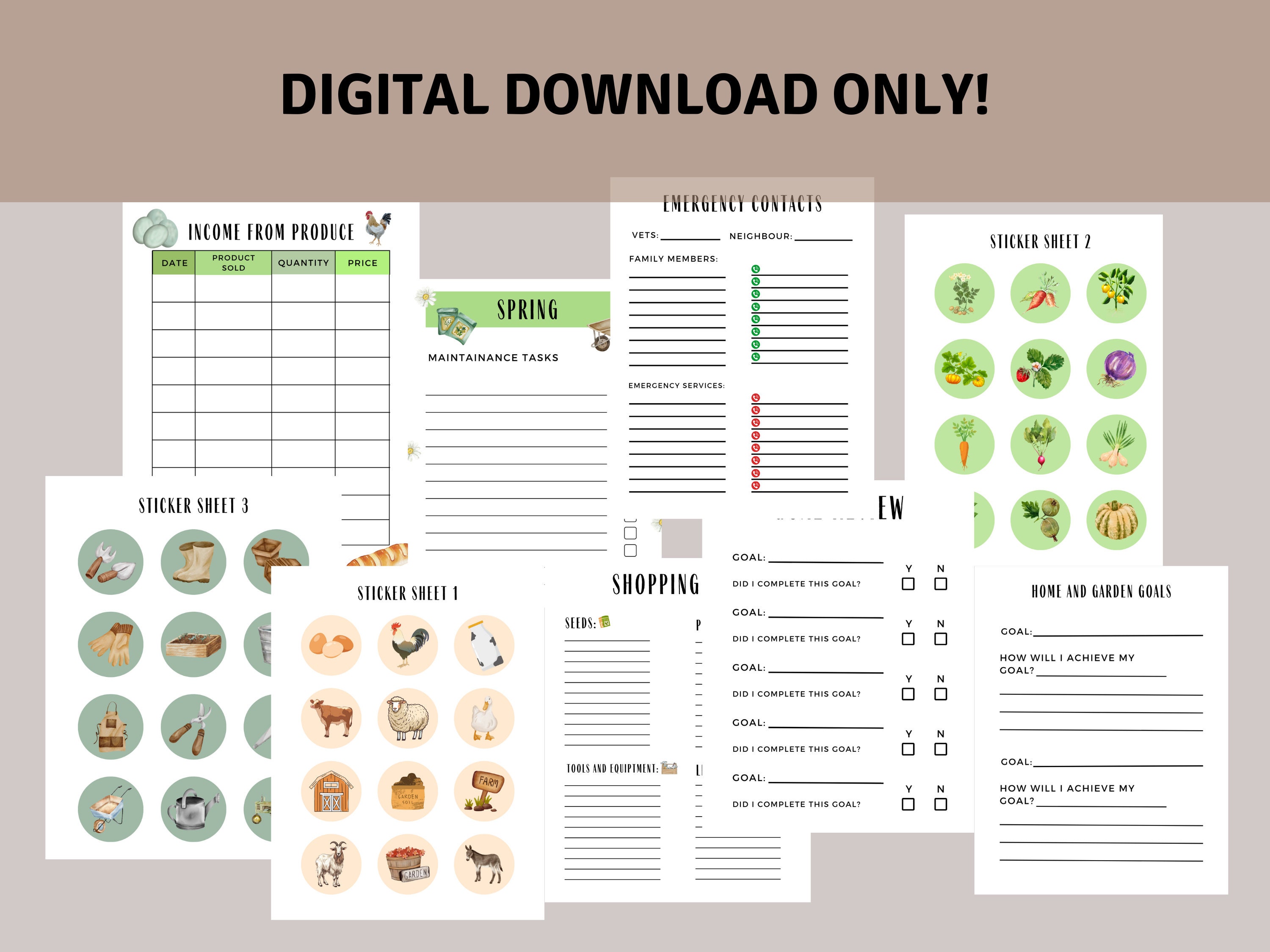 Homestead Planner 2025 | Digital | Printable | Instant Download ...