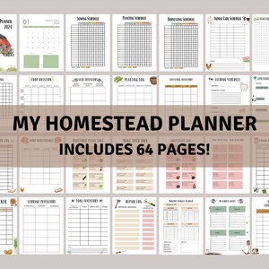 Homestead Planner 2025 Digital Printable Instant Download Farmhouse ...