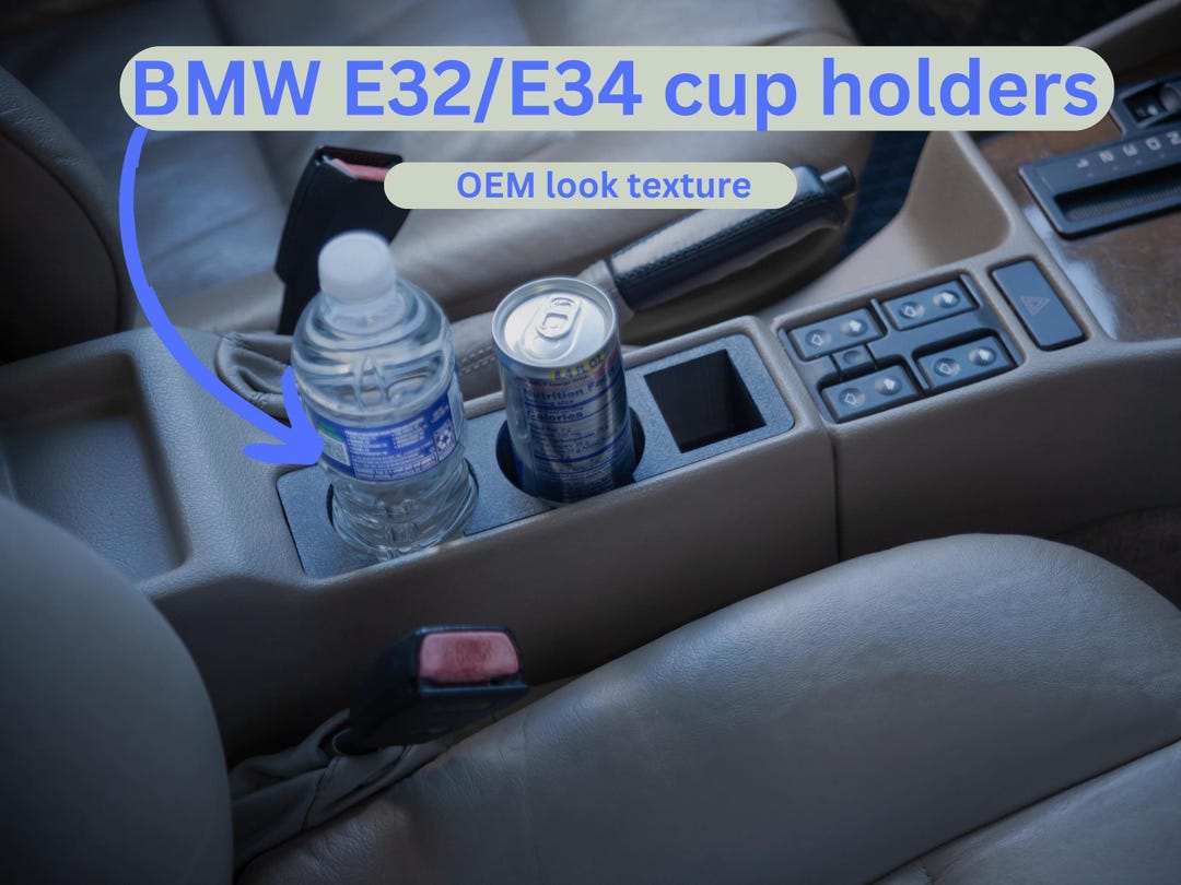 BMW E32 E34 Cup Holders (textured) - Etsy