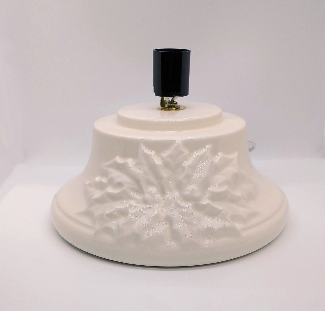 Replacement Ceramic Christmas Tree Base Large Holly White 4 WEEKS - Etsy