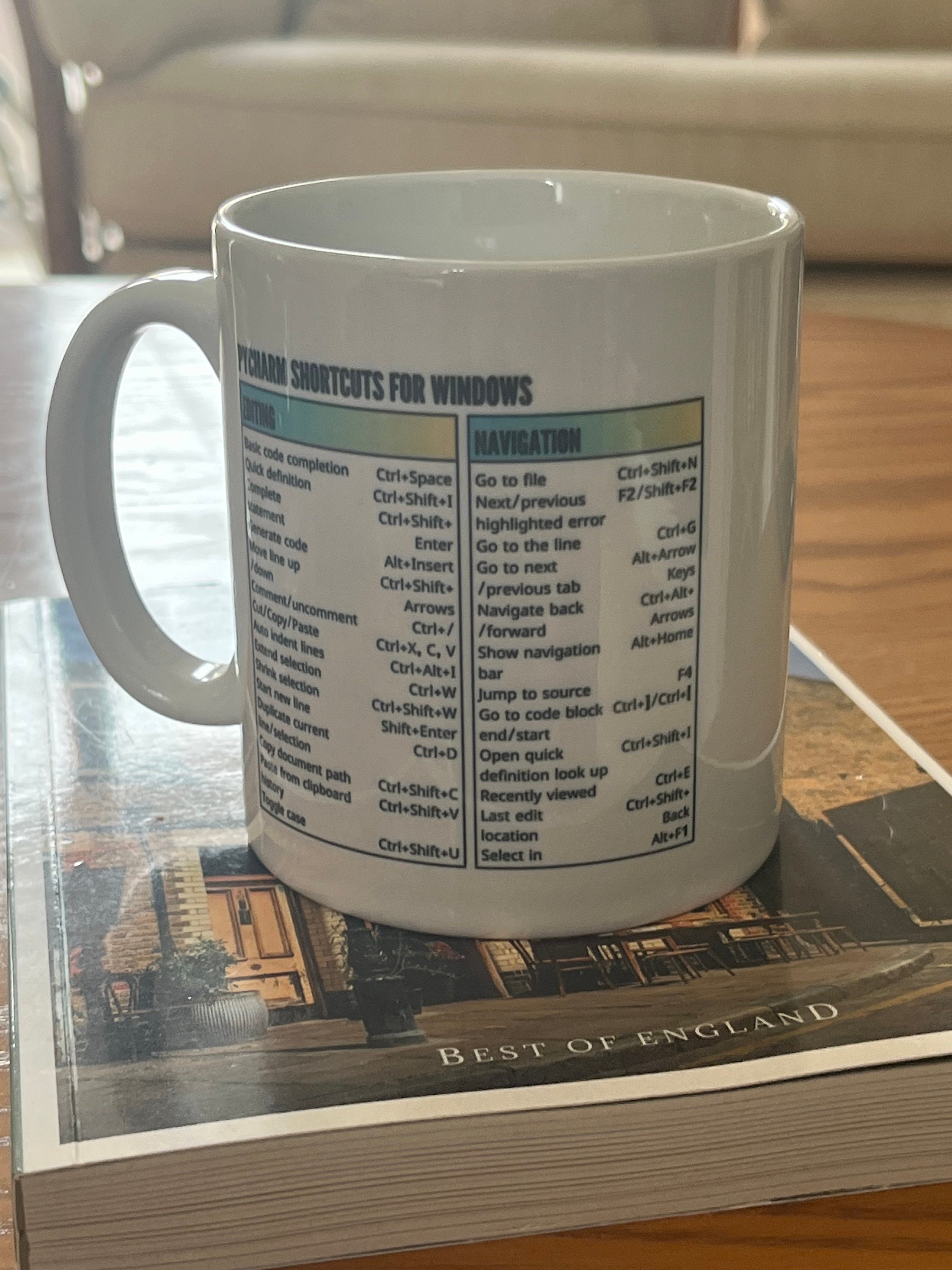 Pycharm Shortcut Cup for Windows | Pycharm Cheat Sheet | Ceramic ...
