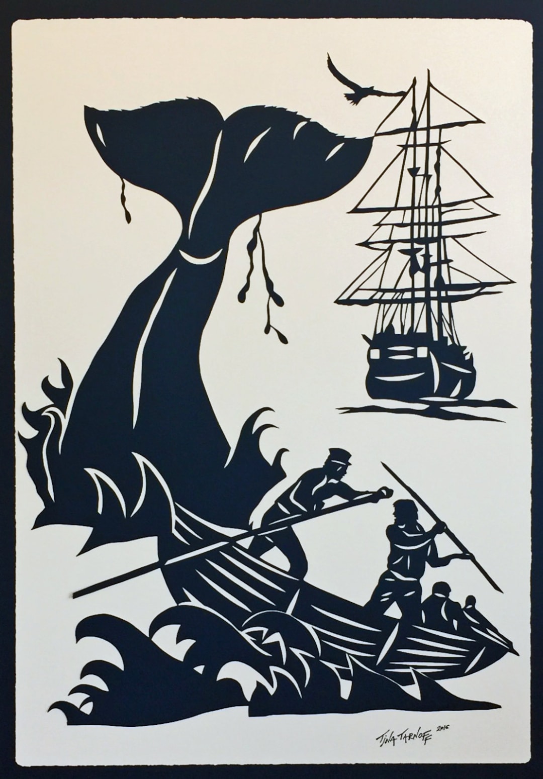 Moby Dick - Large Original Papercut, 24x36, Limited Collectors Edition ...