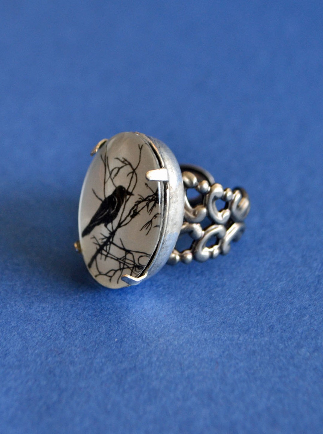For the Love of Crows Ring - Etsy