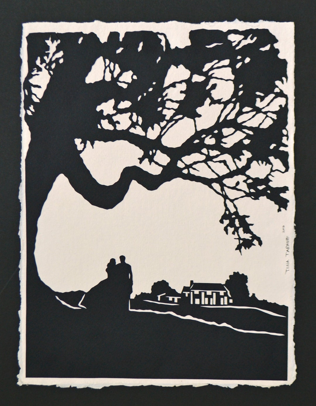 GONE WITH the WIND Papercut - Hand-cut Silhouette - Etsy