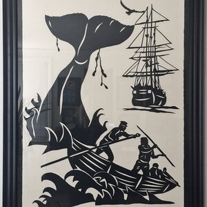 Moby Dick - Large Original Papercut, 24x36, Limited Collectors Edition ...