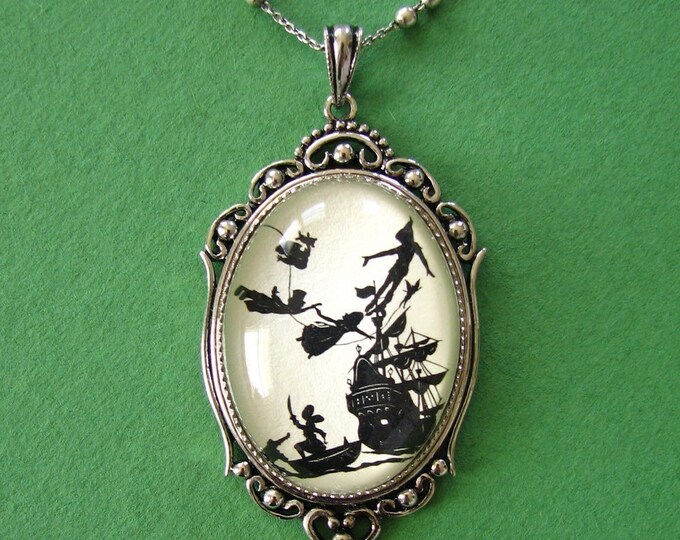Peter Pan Necklace, Pendant on Chain - Etsy